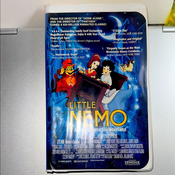 Hemdale | Other | Little Nemo Adventures In Slumberland Vhs Tape ...